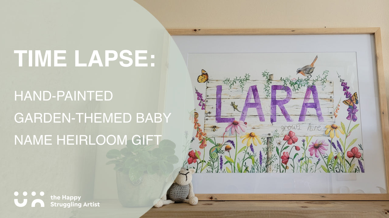 Watch Lara GROW: Baby name in time-lapse – The Happy Struggling Artist