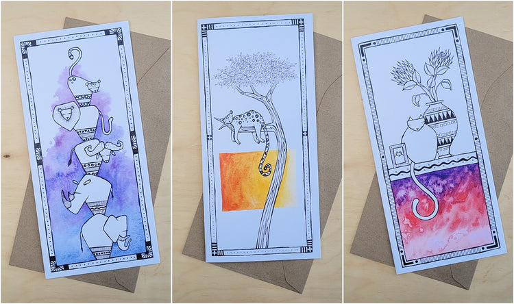 New whimsical range of greeting cards – The Happy Struggling Artist