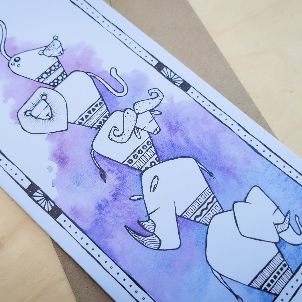 Greeting Card: Big Five Stack – The Happy Struggling Artist