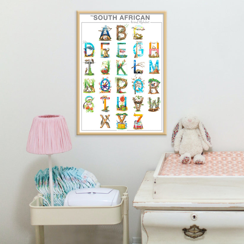 Animal Alphabet Poster – The Happy Struggling Artist